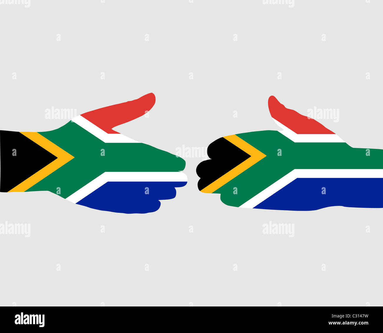 South African handshake Stock Photo - Alamy