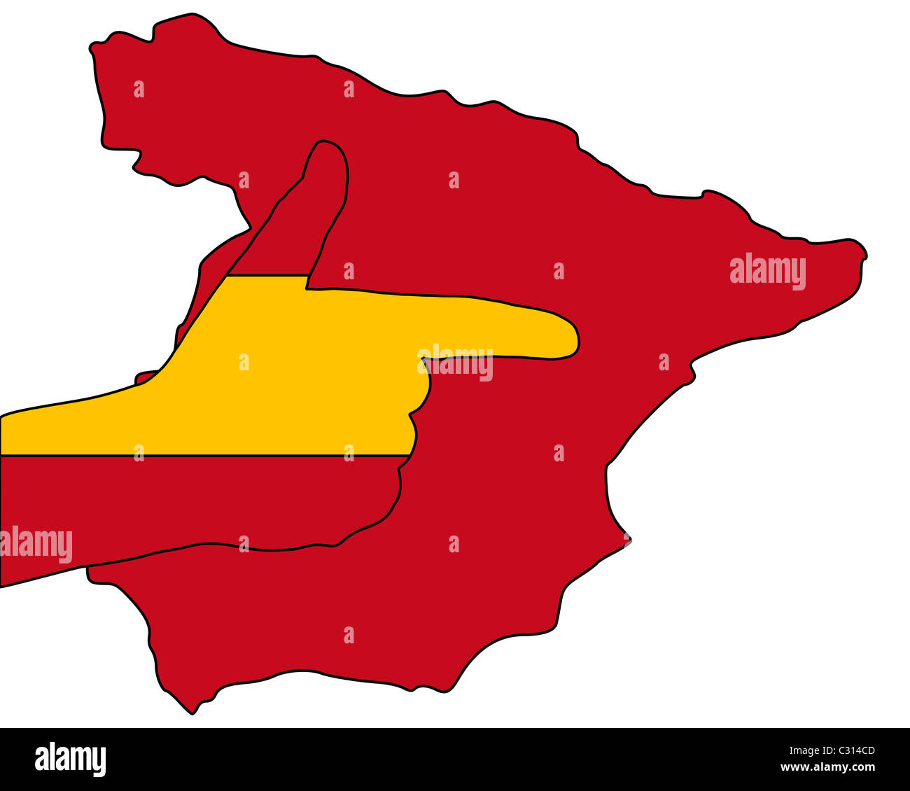Spanish finger signal Stock Photo - Alamy