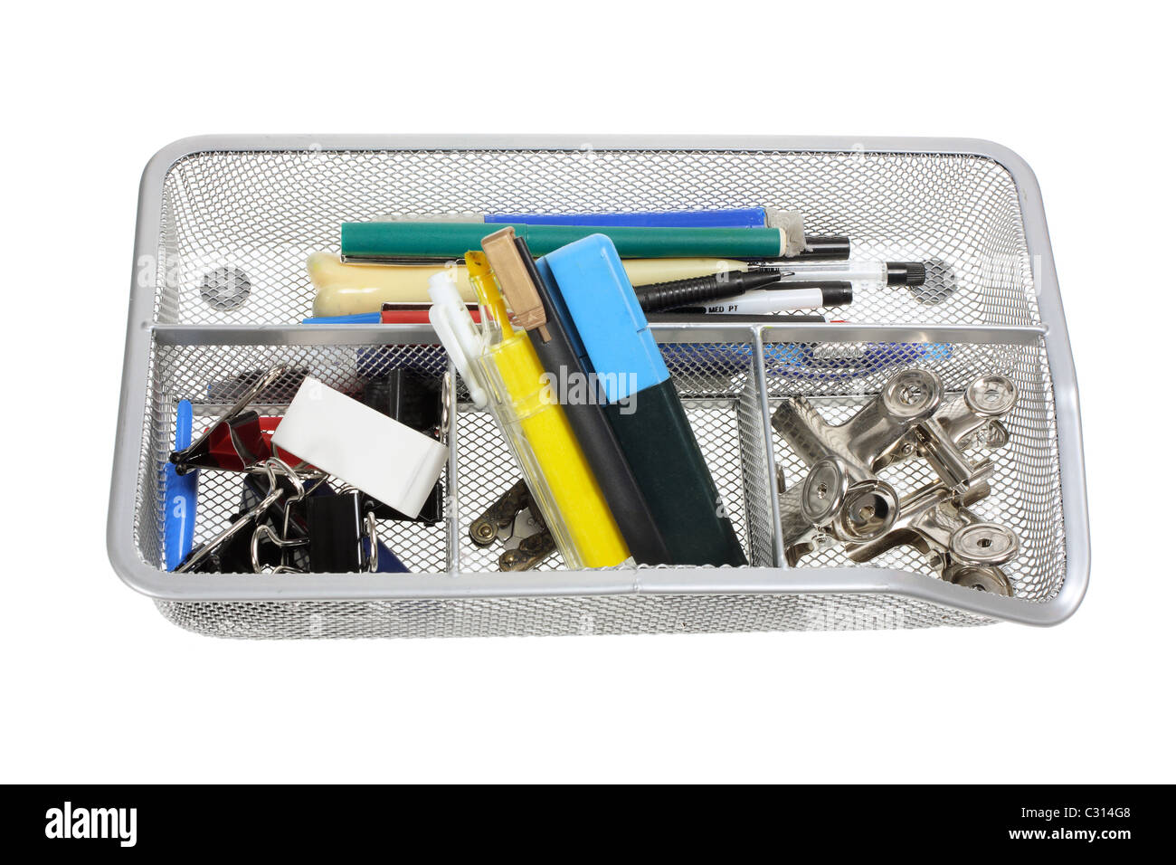 Metal tray, office Cut Out Stock Images & Pictures - Alamy