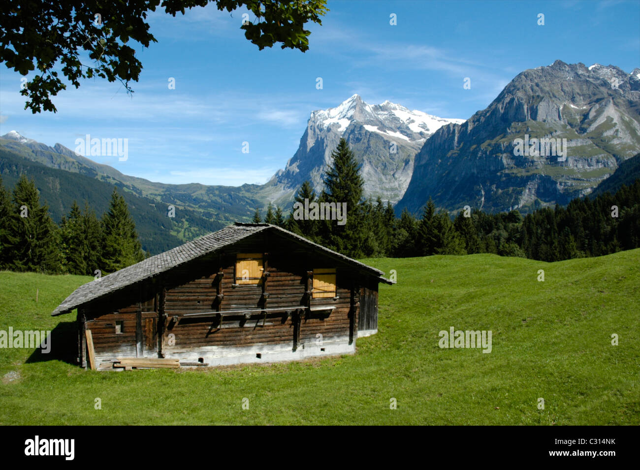 Swiss alpine mountain hut hi-res stock photography and images - Alamy