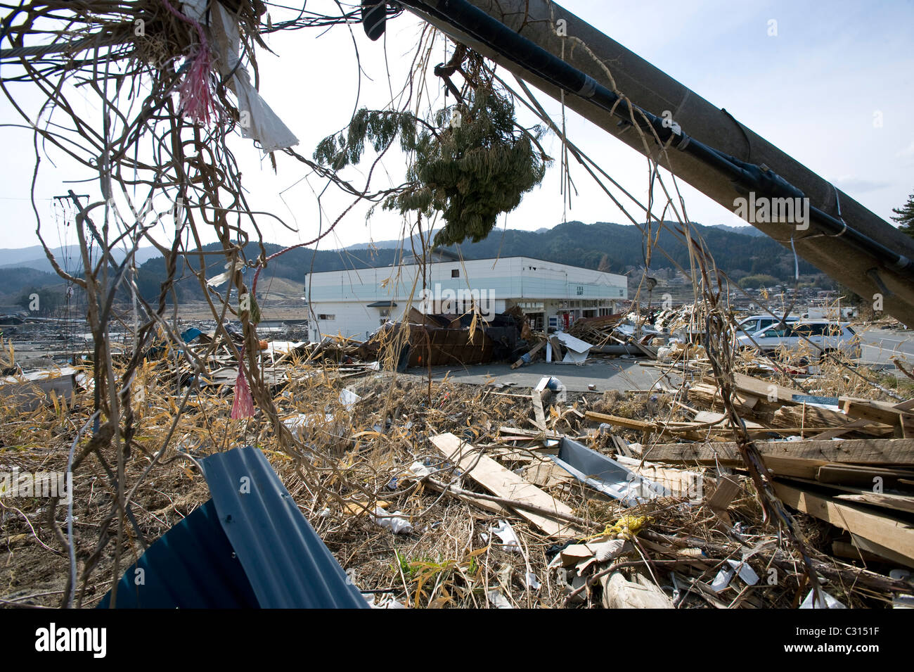 Photo shows the building inside which fisherman Kenichiro Yagi plans to ...