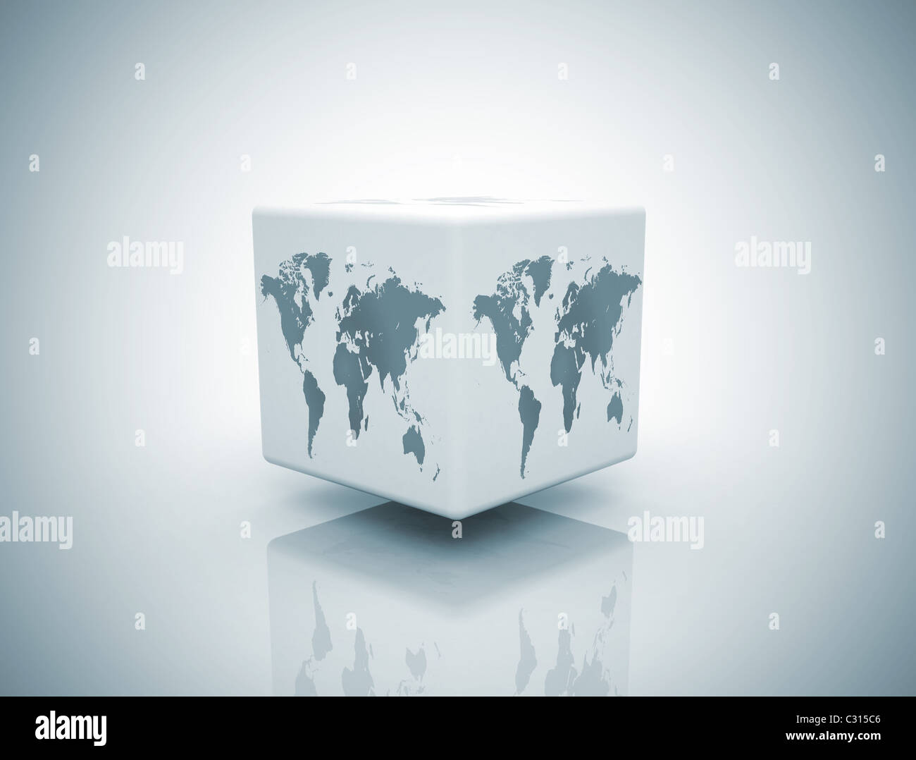 world box on white background Stock Photo - Alamy