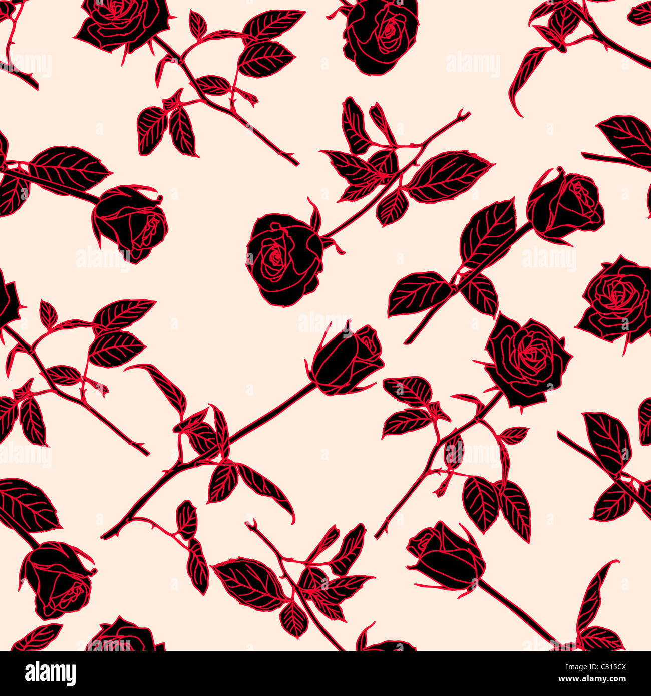 Seamless background with roses. Could be used as seamless wallpaper ...