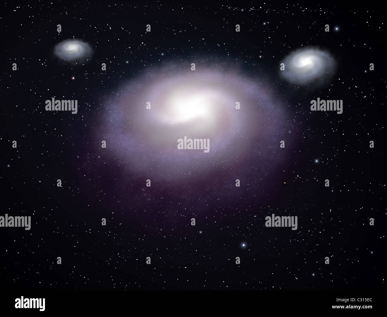 Spiral Galaxy Space Nebula Stock Photo - Alamy