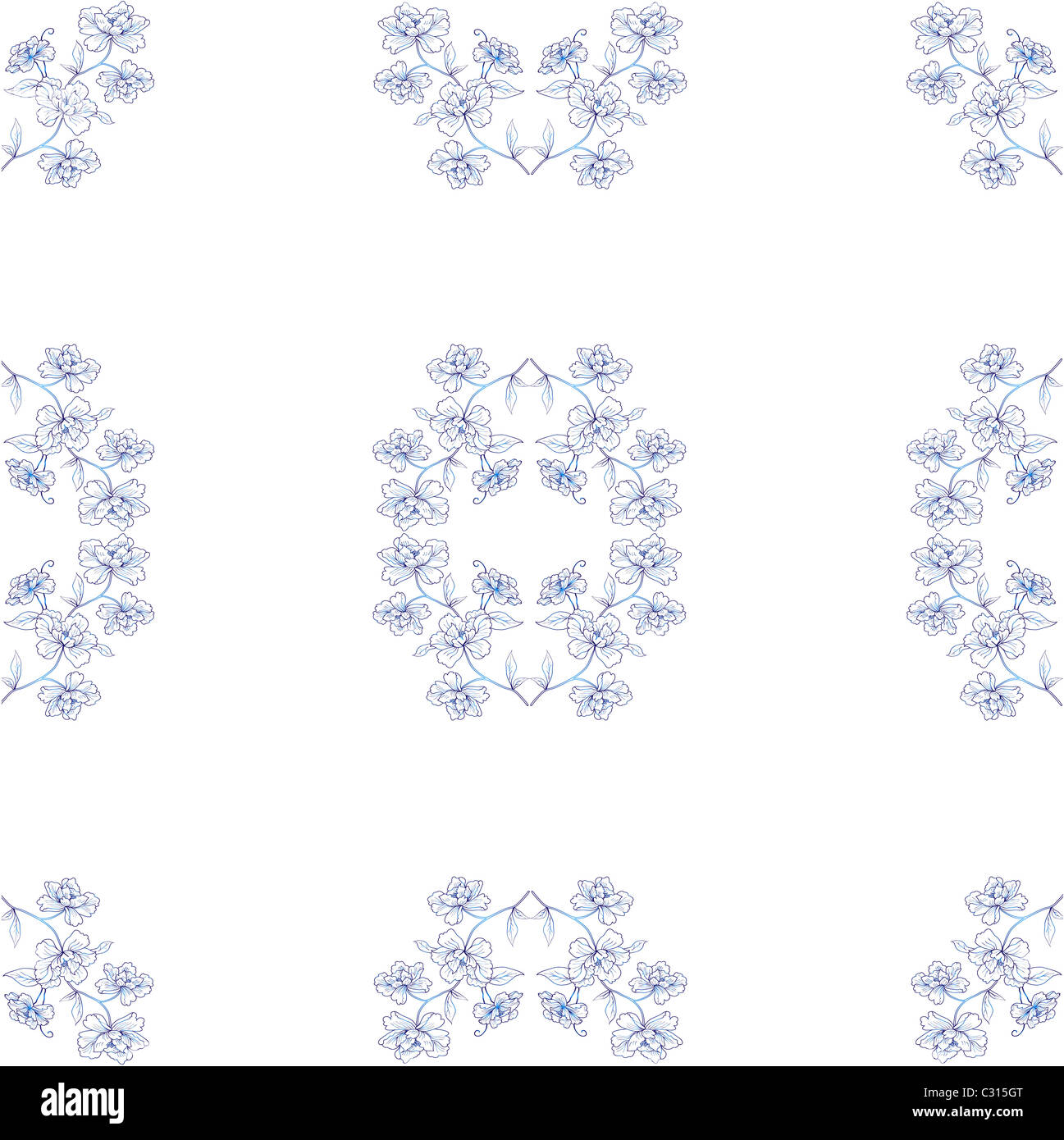 Seamless floral background. Repeat many times. Vector illustration ...