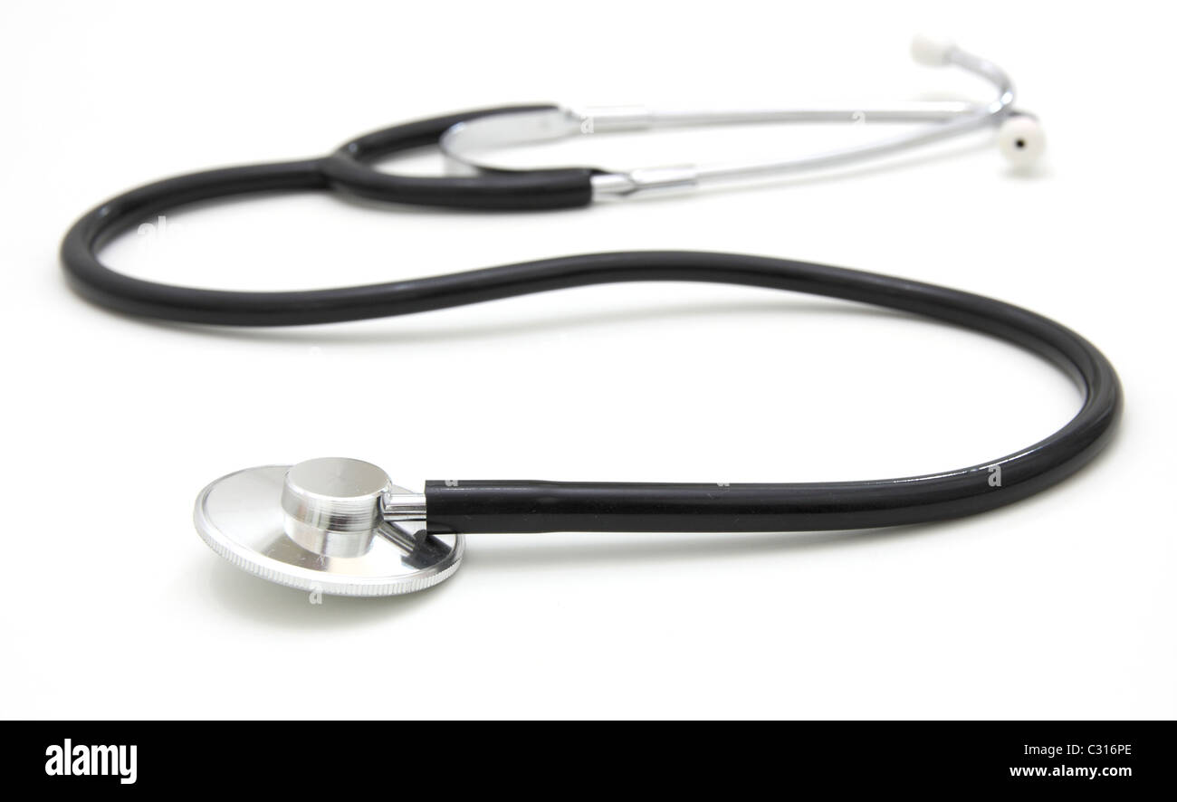 stethoscope isolated over a white background. Medical instrument for ...