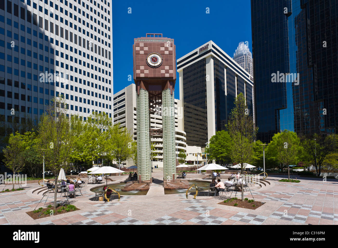 Modern buildings in downtown Charlotte North Carolina Stock Photo - Alamy