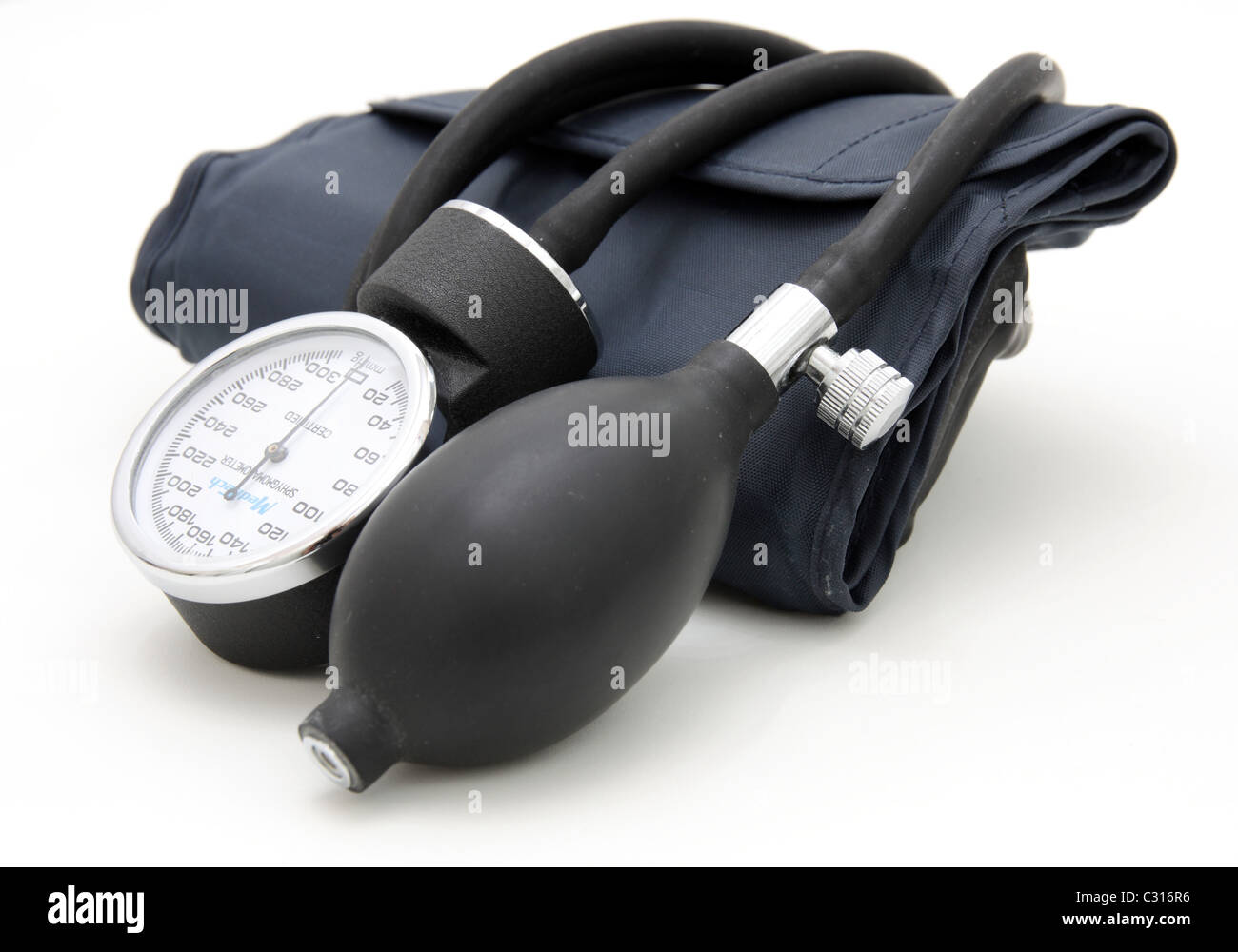 Tonometer on a white background with index data Stock Photo - Alamy