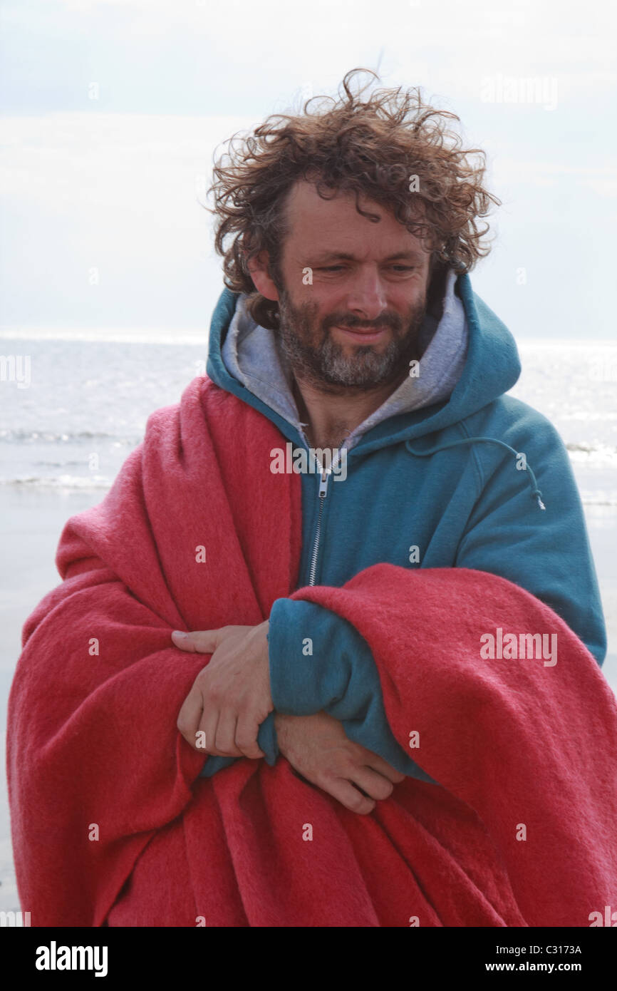 Michael Sheen, Hollywood actor, in The Passion, Aberavon Beach, Port ...