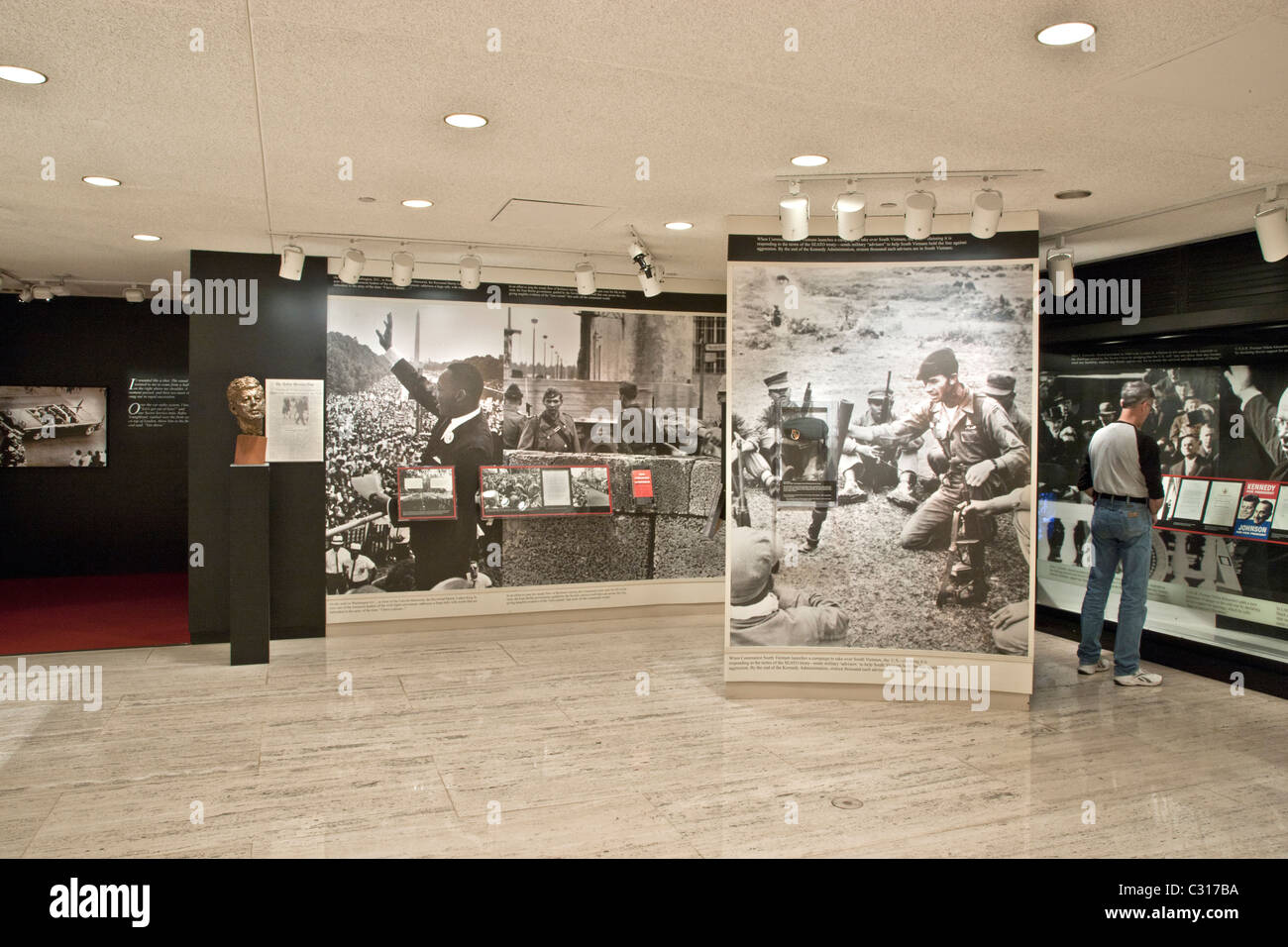 History of the 1960's, 'LBJ' Library & Museum' Stock Photo - Alamy