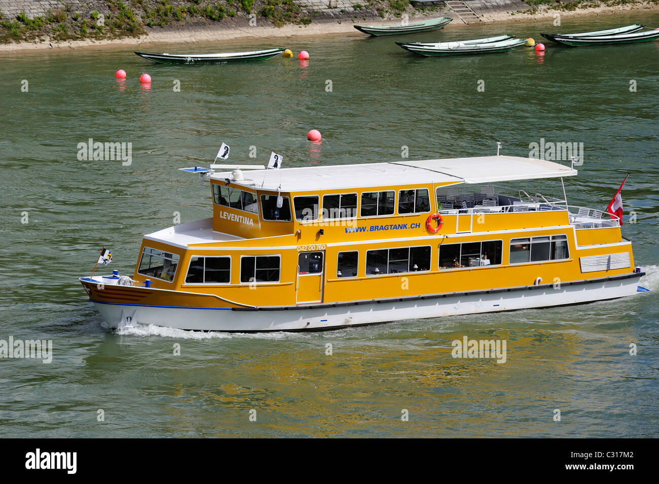 An events ship - Basel Stock Photo - Alamy
