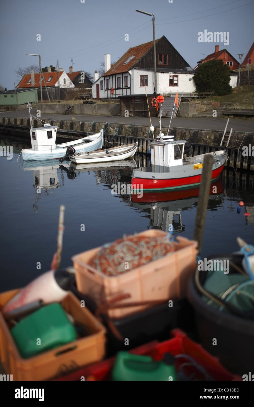 Small fishing harbour Stock Photo - Alamy