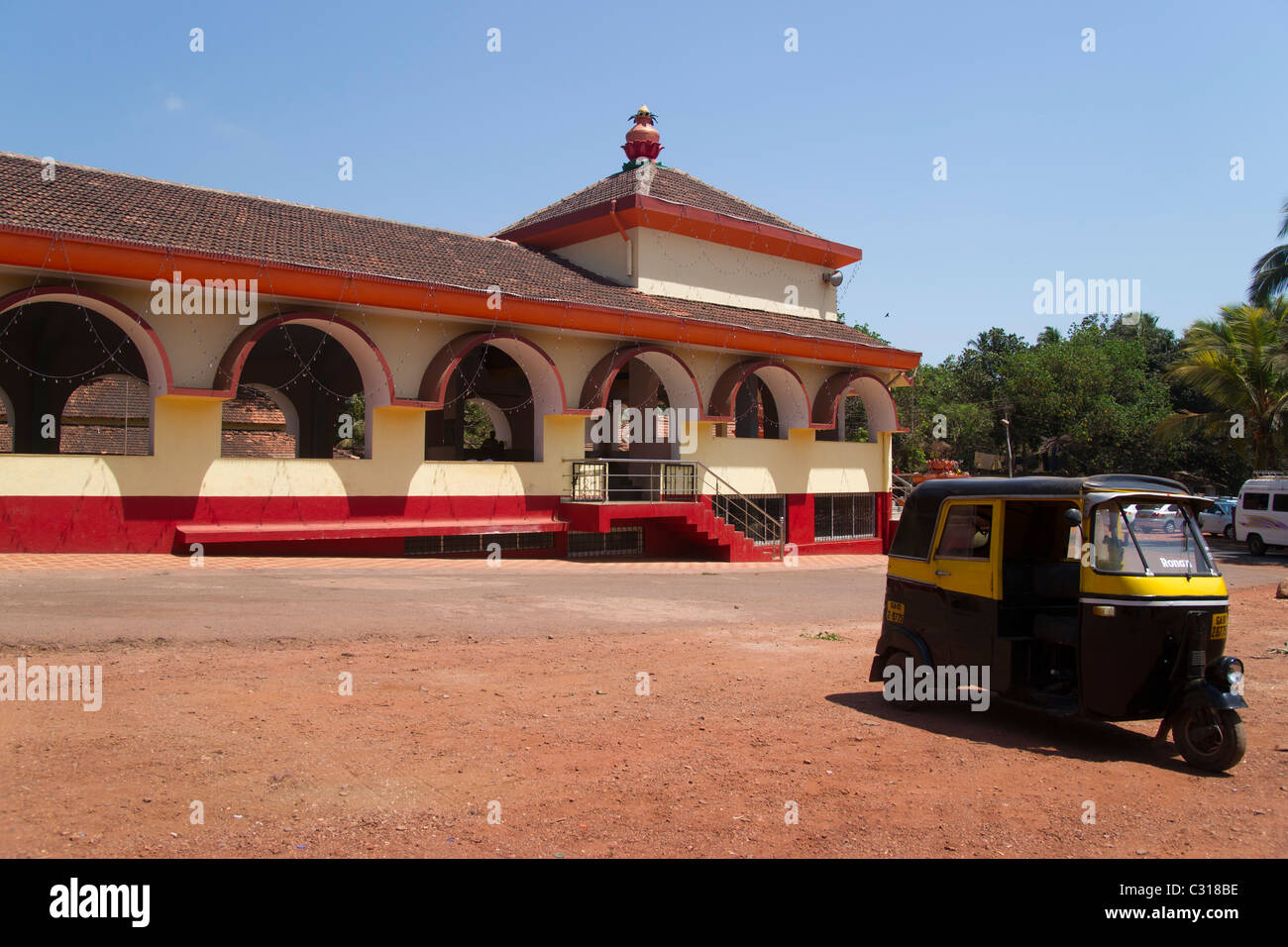 Arpora Hindu temple Stock Photo - Alamy
