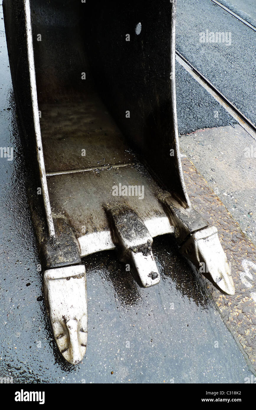 image of an excavator bucket Stock Photo - Alamy