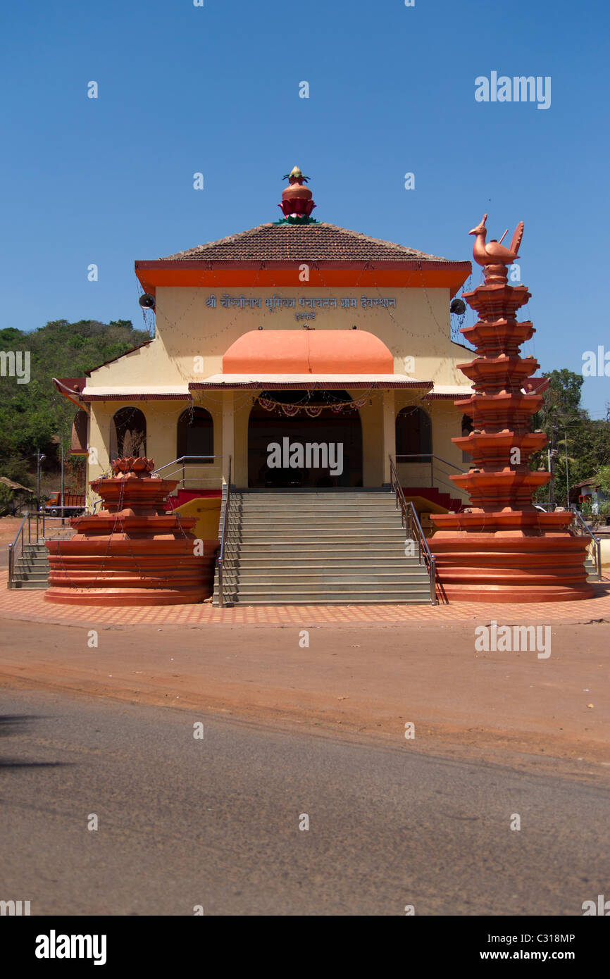 Arpora Hindu temple Stock Photo - Alamy