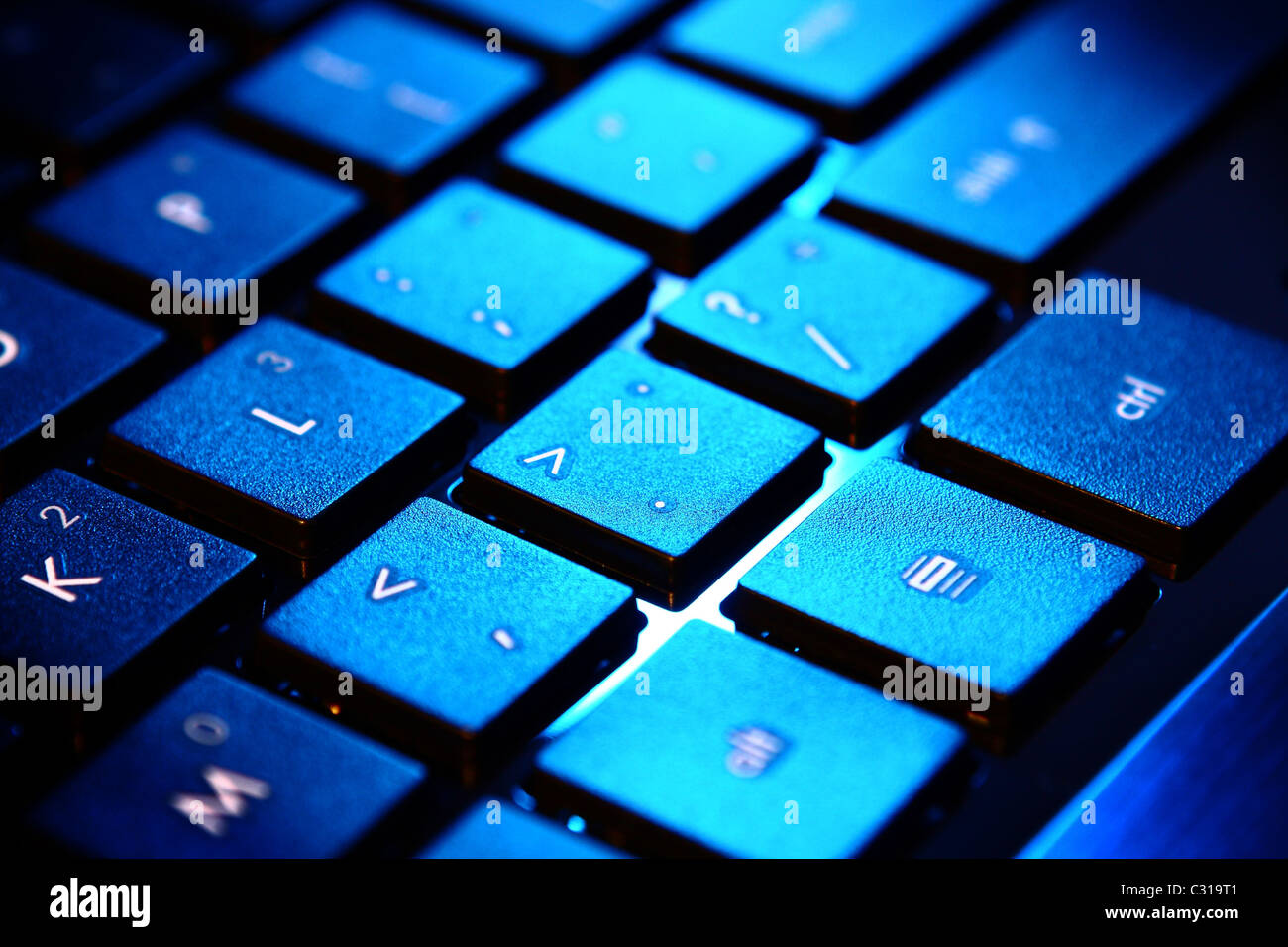 Blue keyboard hi-res stock photography and images - Alamy