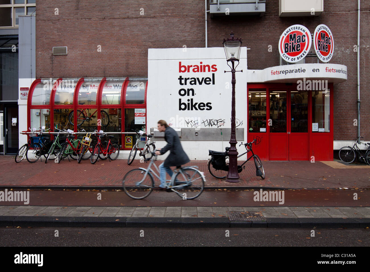 A MacBike outlet in Amsterdam Stock Photo - Alamy