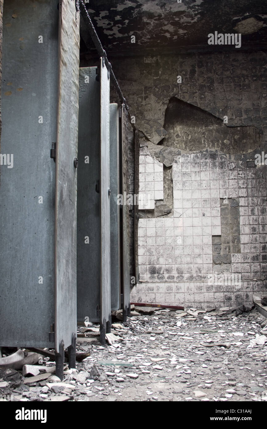 It is a toilet after fire Stock Photo - Alamy