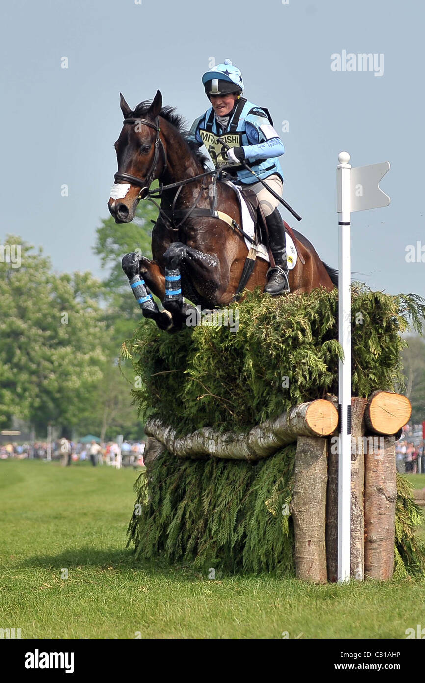 Alice Pearson riding BEAU BEAR at fence 14. Mitsubishi Badminton Horse ...