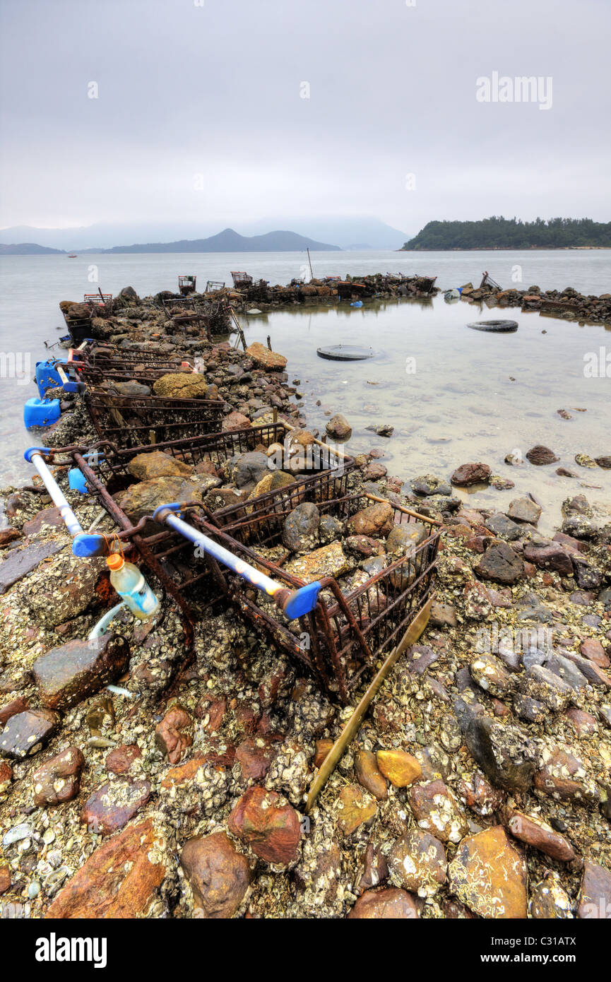 Pollution in seaside Stock Photo - Alamy