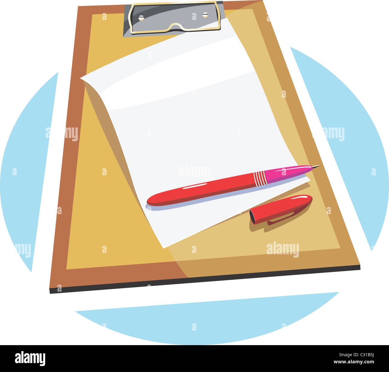 pen on top of papers Stock Photo - Alamy