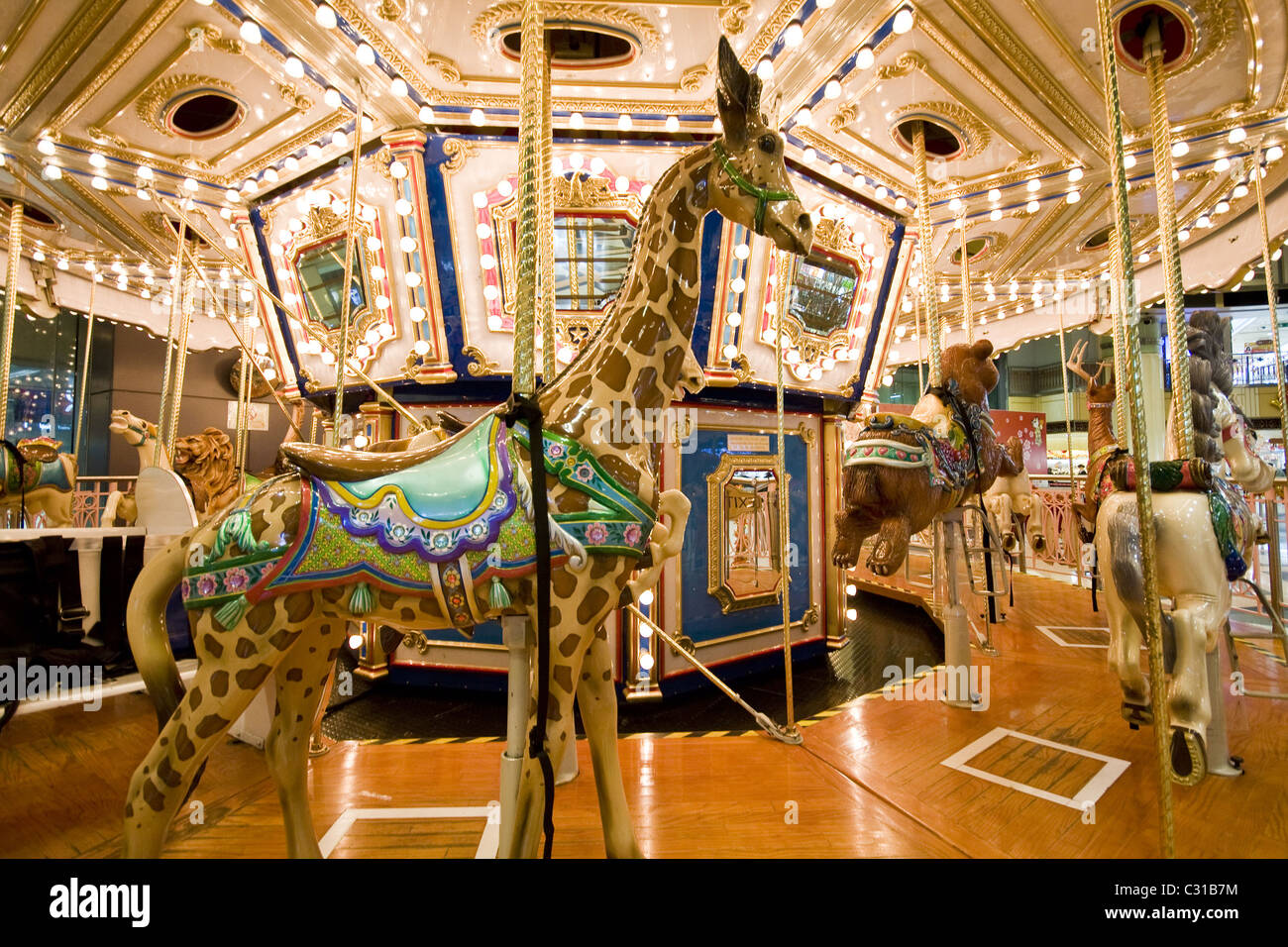 it is a close shot of Merry-go-round Stock Photo - Alamy