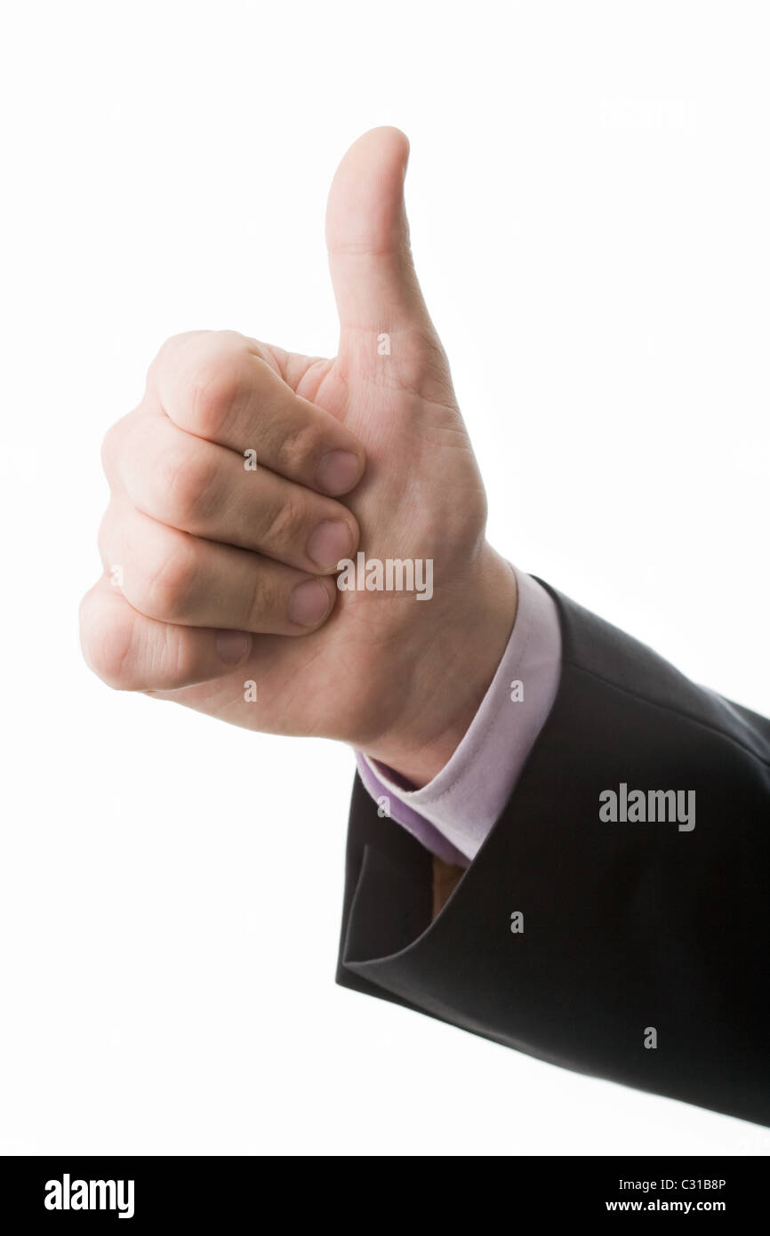 Photo of human hand showing thumb up Stock Photo - Alamy