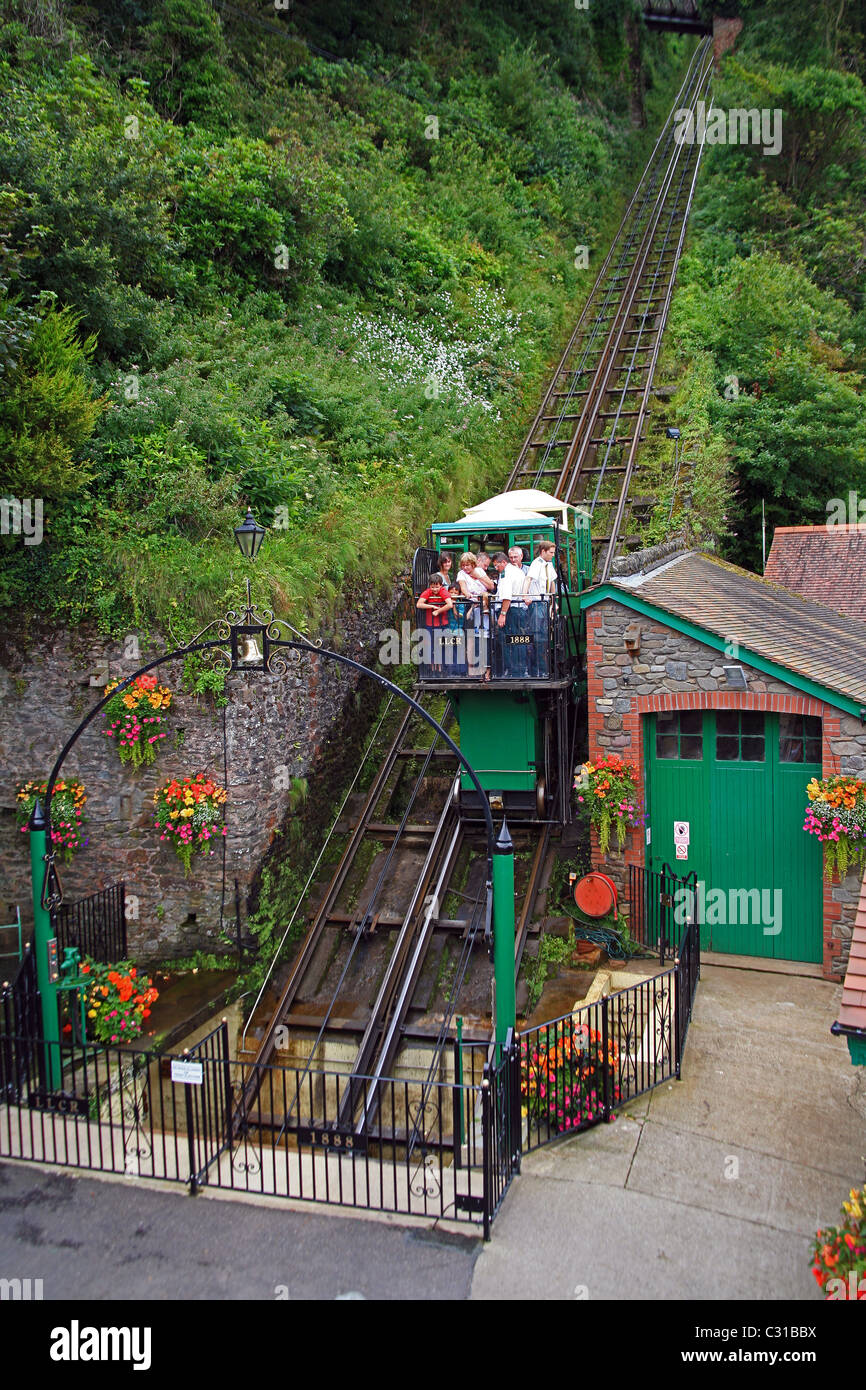 Funicular cliff railway lynton hi-res stock photography and images - Alamy