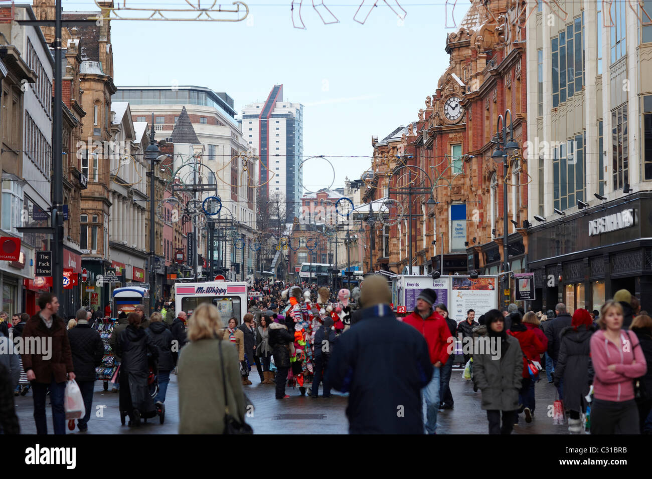 Leeds City Centre Shopping Stock Photo - Alamy