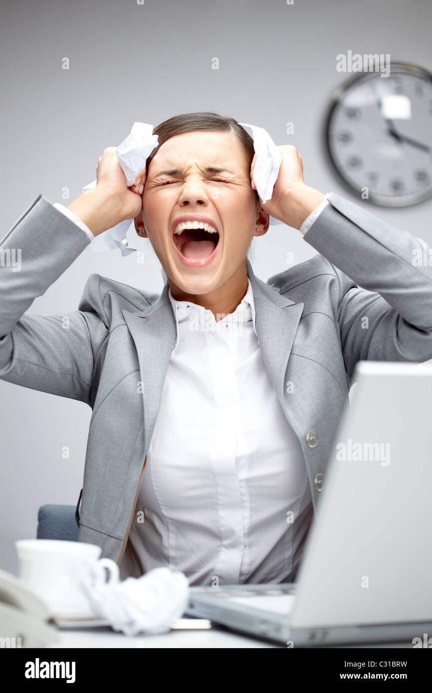 Frustration Shouting Female High Resolution Stock Photography and ...