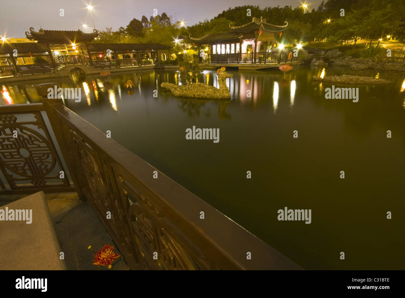 The scene of the chinese garden in Hong Kong Stock Photo - Alamy