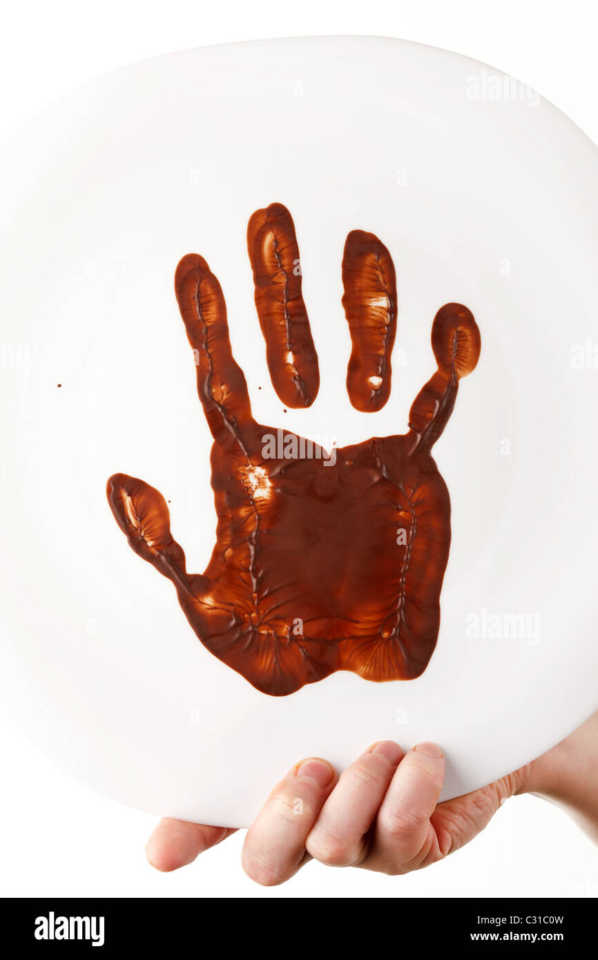 Hand plate hi-res stock photography and images - Alamy