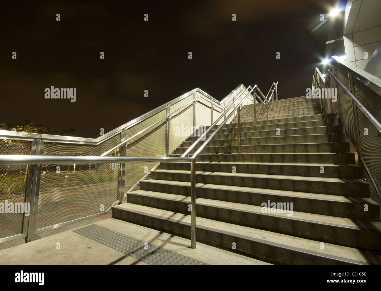 It is a stair overview at night Stock Photo - Alamy