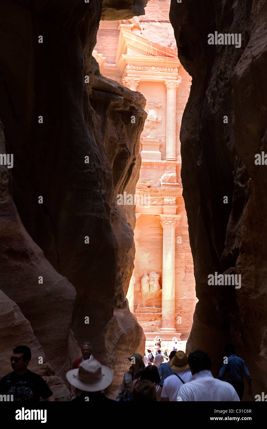 The famous first sight through the narrow rock passage, is The Treasury ...