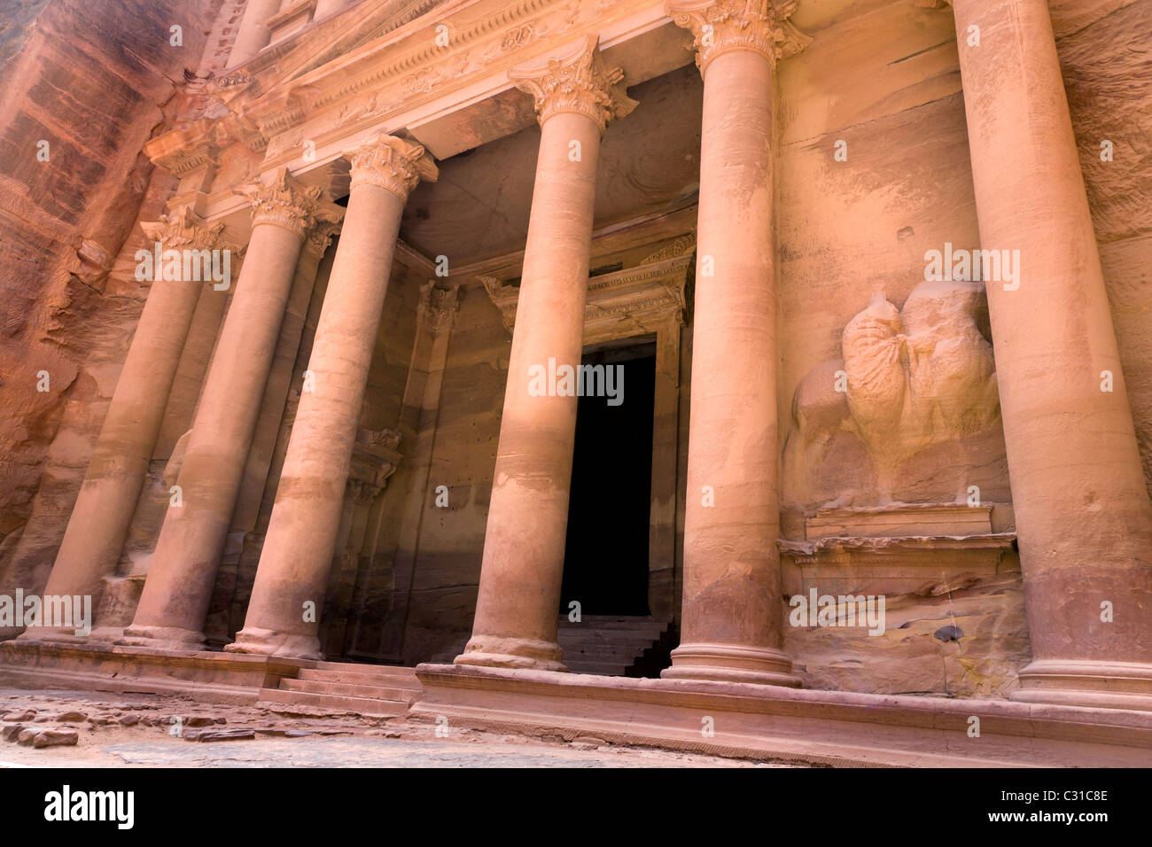 The famous first sight through the narrow rock passage, is The Treasury ...