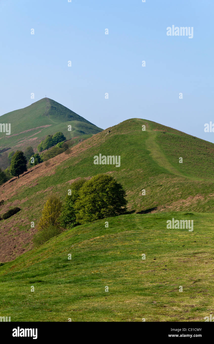 Looking up towards the top of The Lawley in Shropshire Stock Photo - Alamy