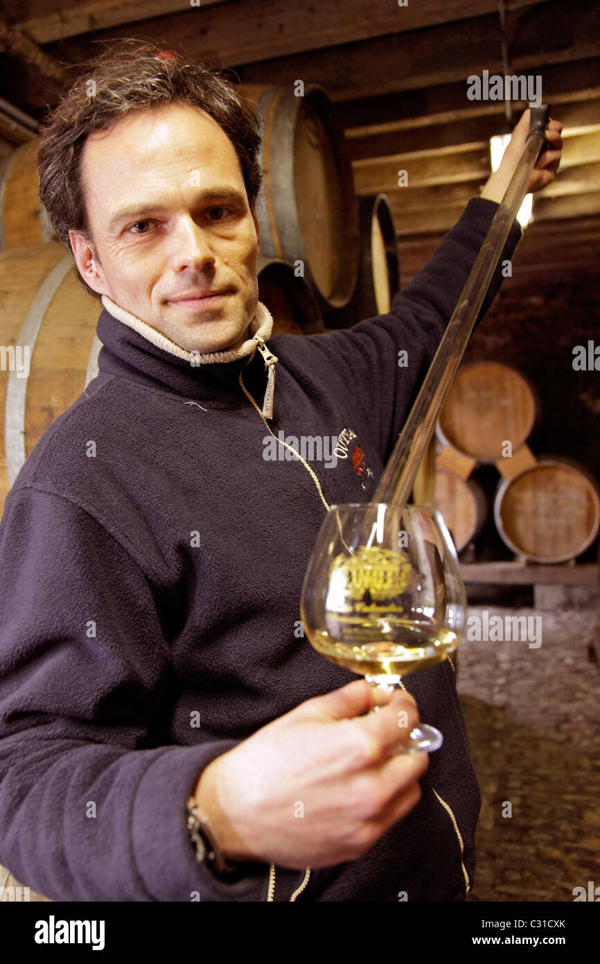 Calvados tasting with jerome dupont hi-res stock photography and images ...