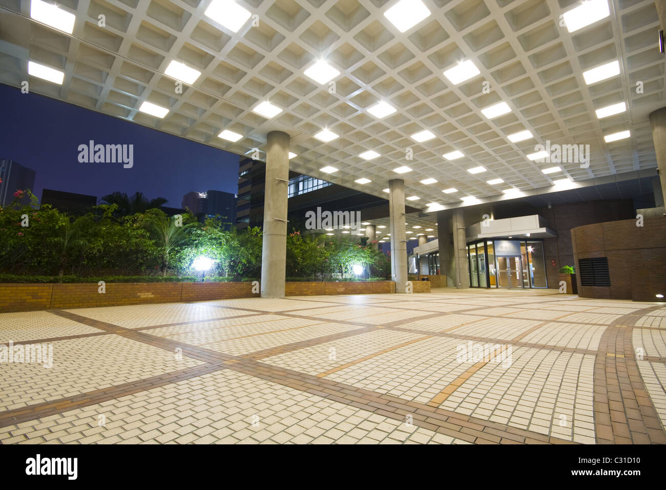 it is a open hall of a building Stock Photo - Alamy