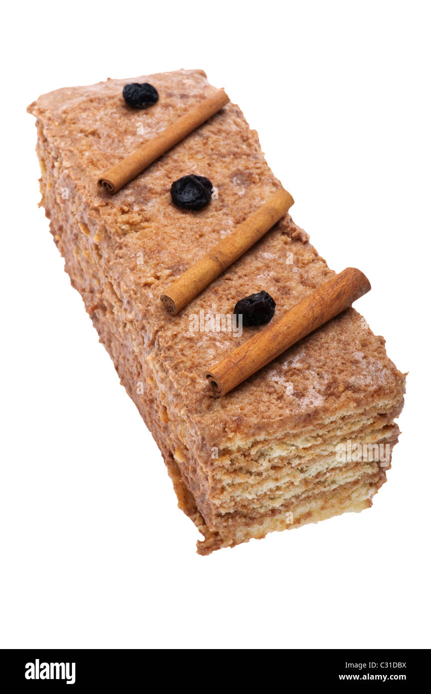 object on white - food cake close up Stock Photo - Alamy