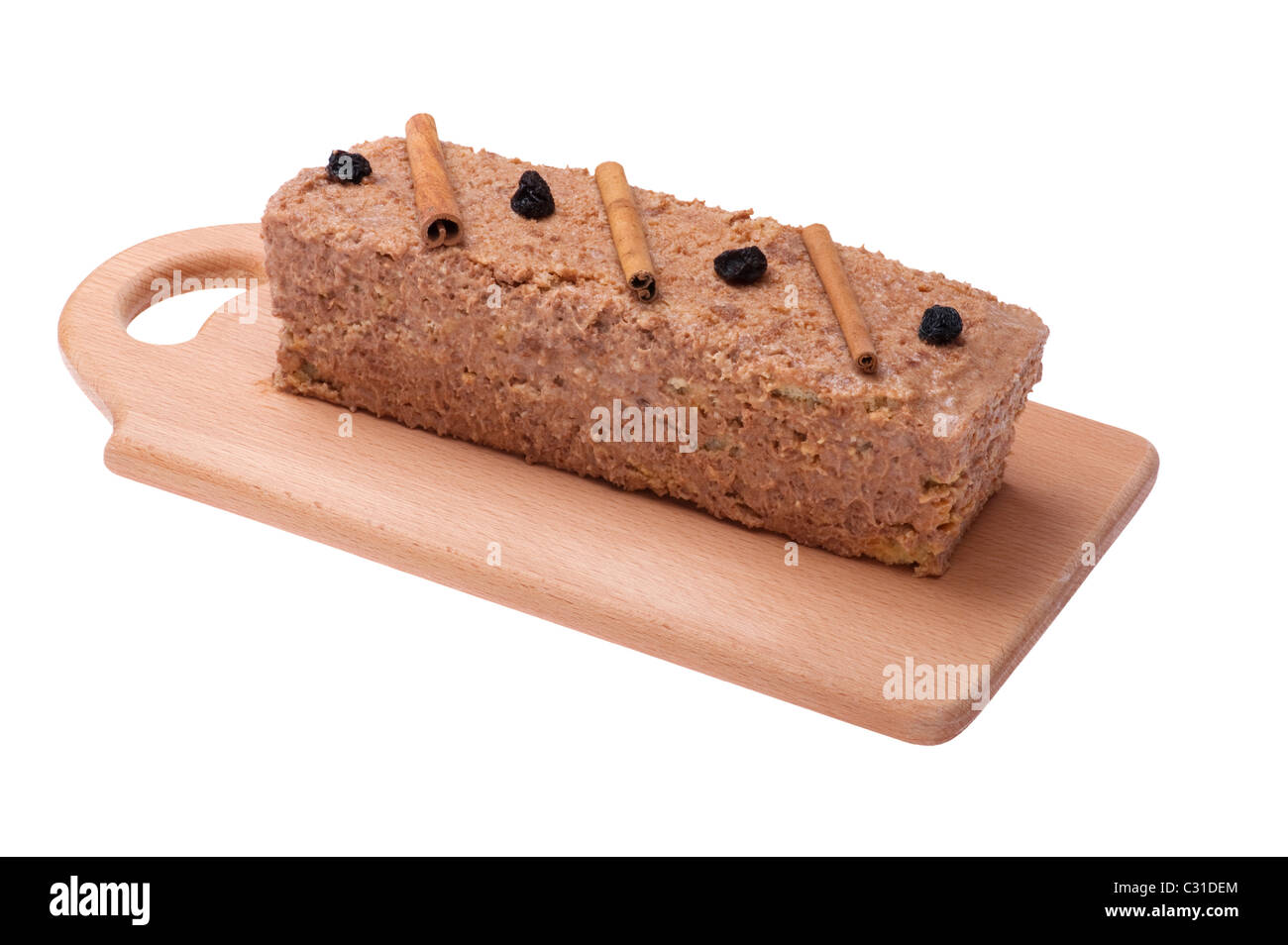 object on white - food cake close up Stock Photo - Alamy