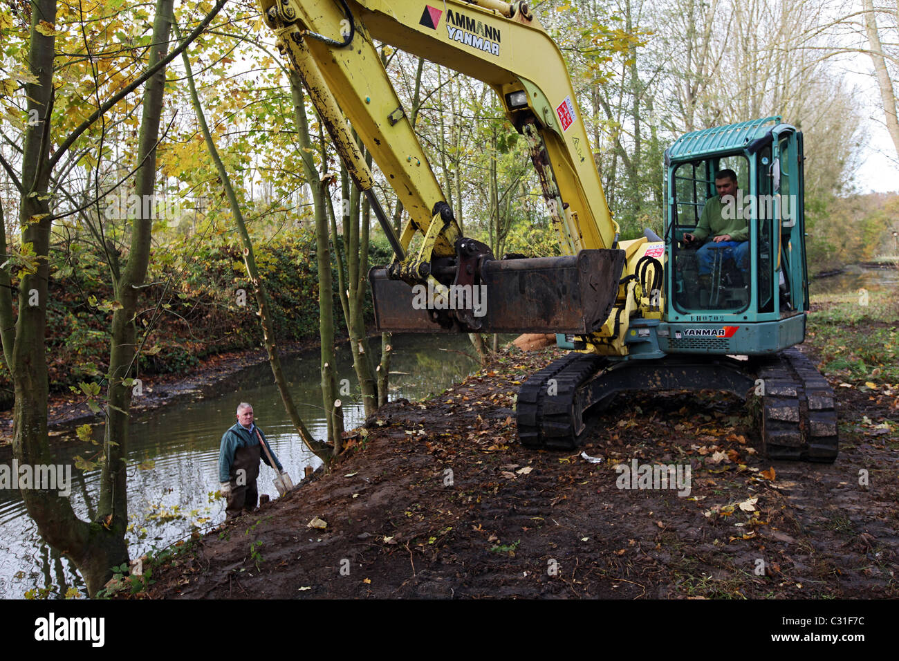 River bank maintenance hi-res stock photography and images - Alamy
