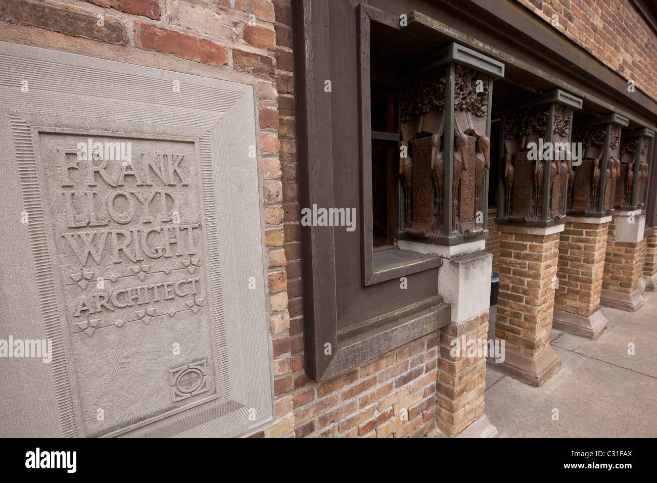 Frank Lloyd Wright home and studio Oak Park, IL, USA Stock Photo - Alamy