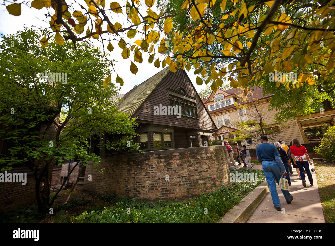 Frank Lloyd Wright home and studio Oak Park, IL, USA Stock Photo - Alamy