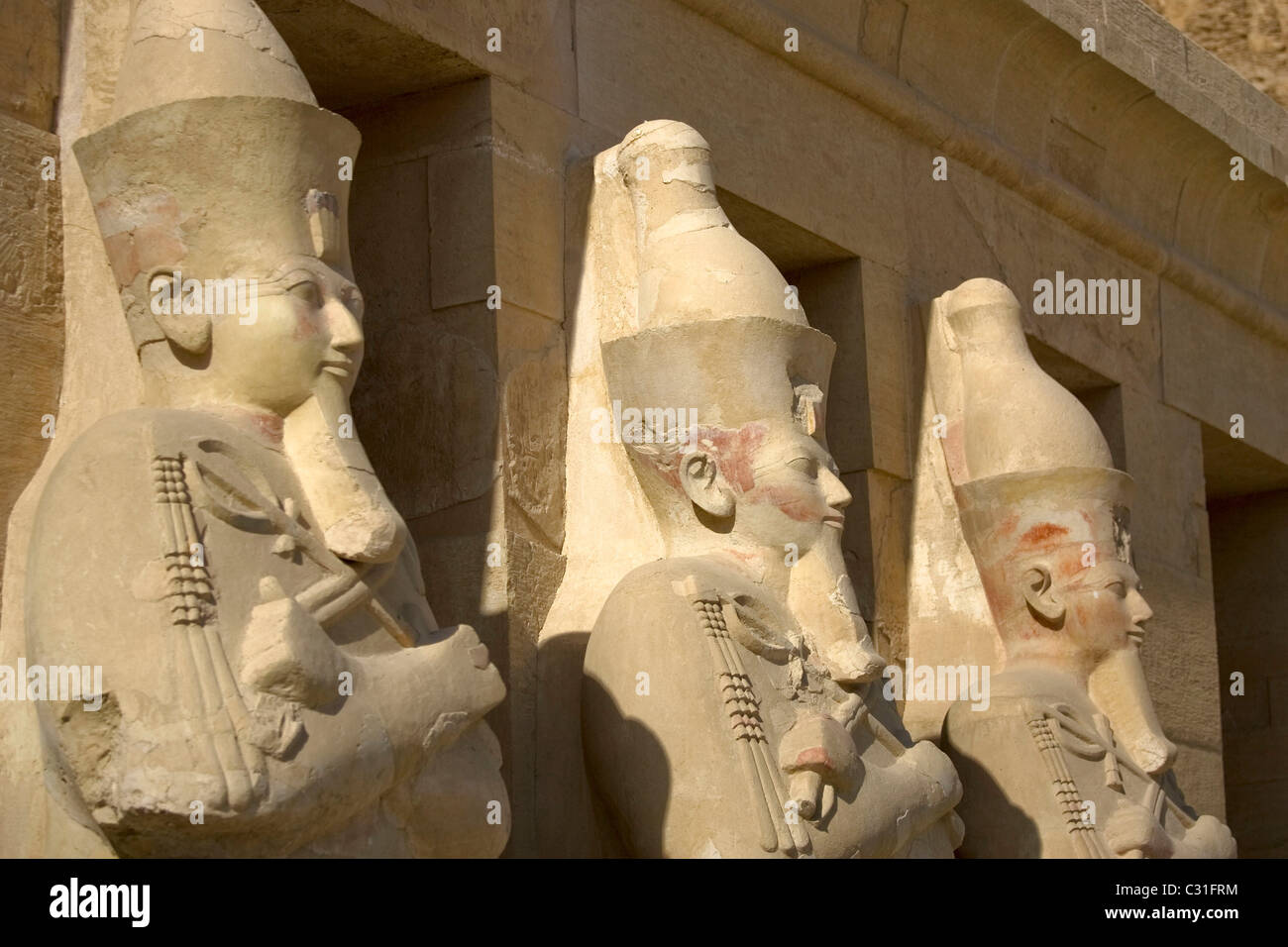 OSIRIS STATUES, UPPER TERRACE, QUEEN HATSHEPSUT’S FUNERARY TEMPLE IN ...