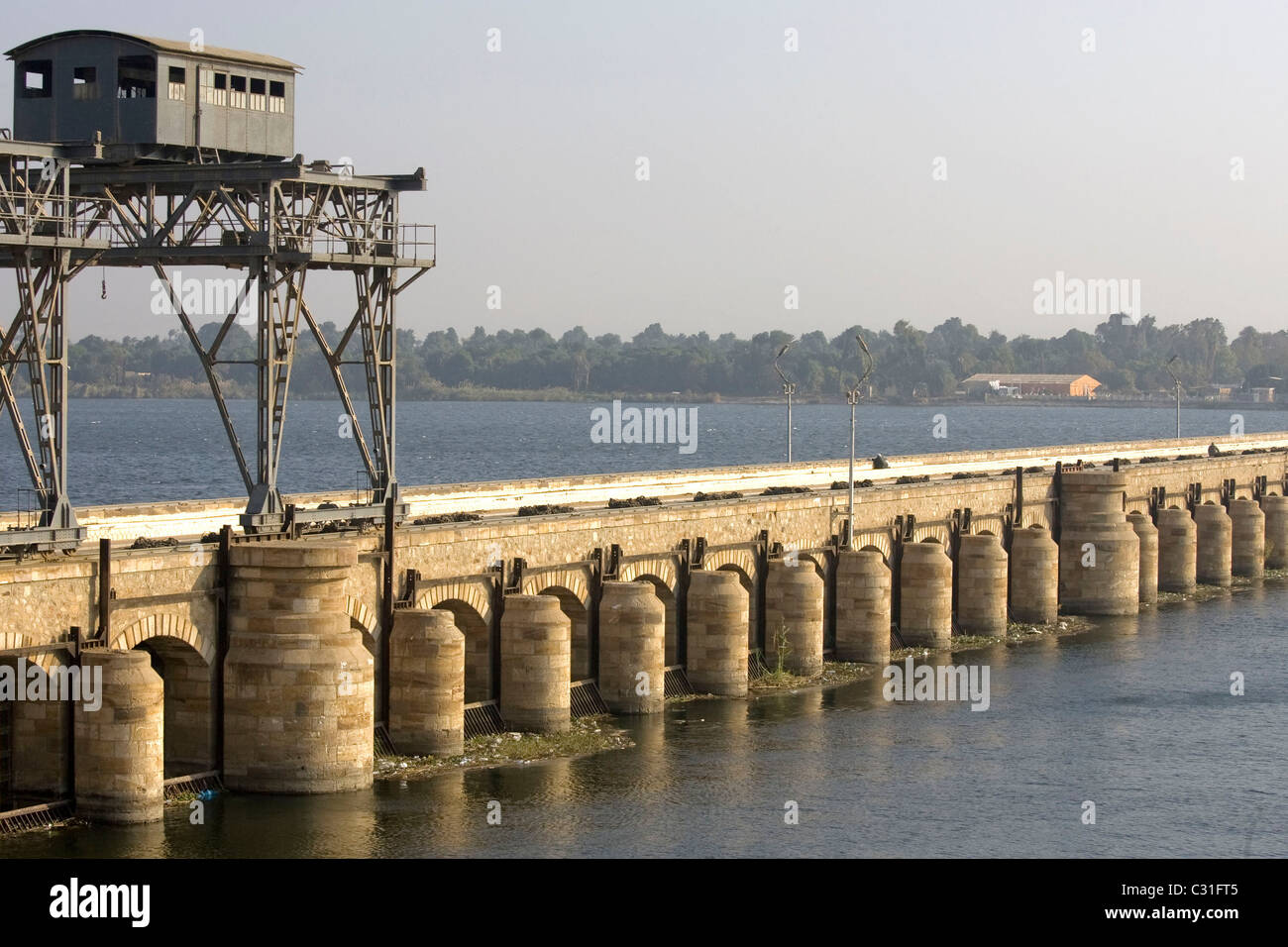 BRIDGE OVER THE ESNA LOCK, EGYPT, AFRICA Stock Photo - Alamy