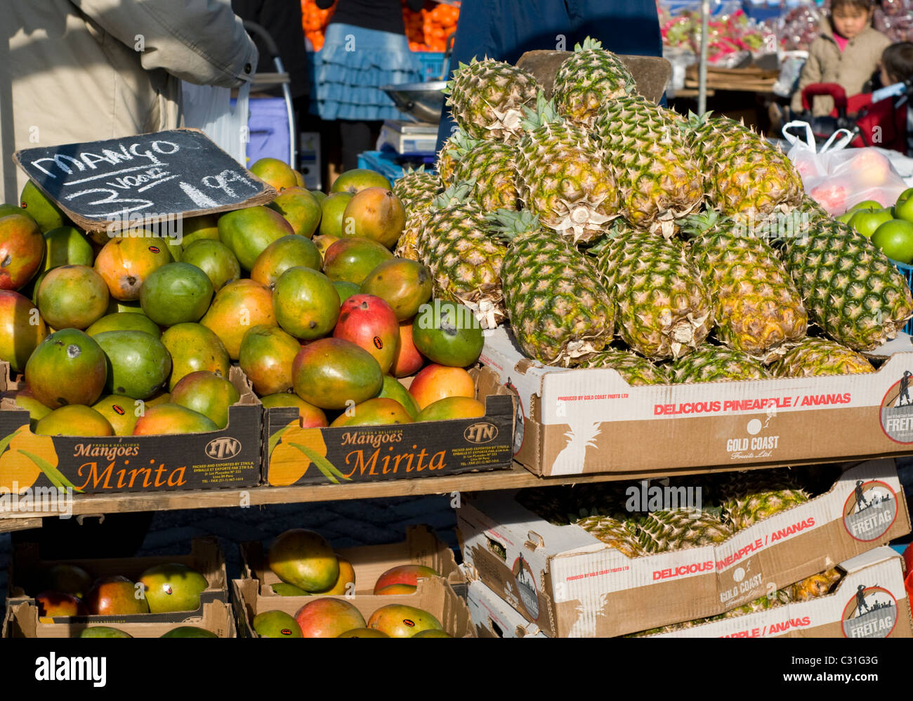 Fruit for sale on a market stall in the Netherlands Stock Photo - Alamy