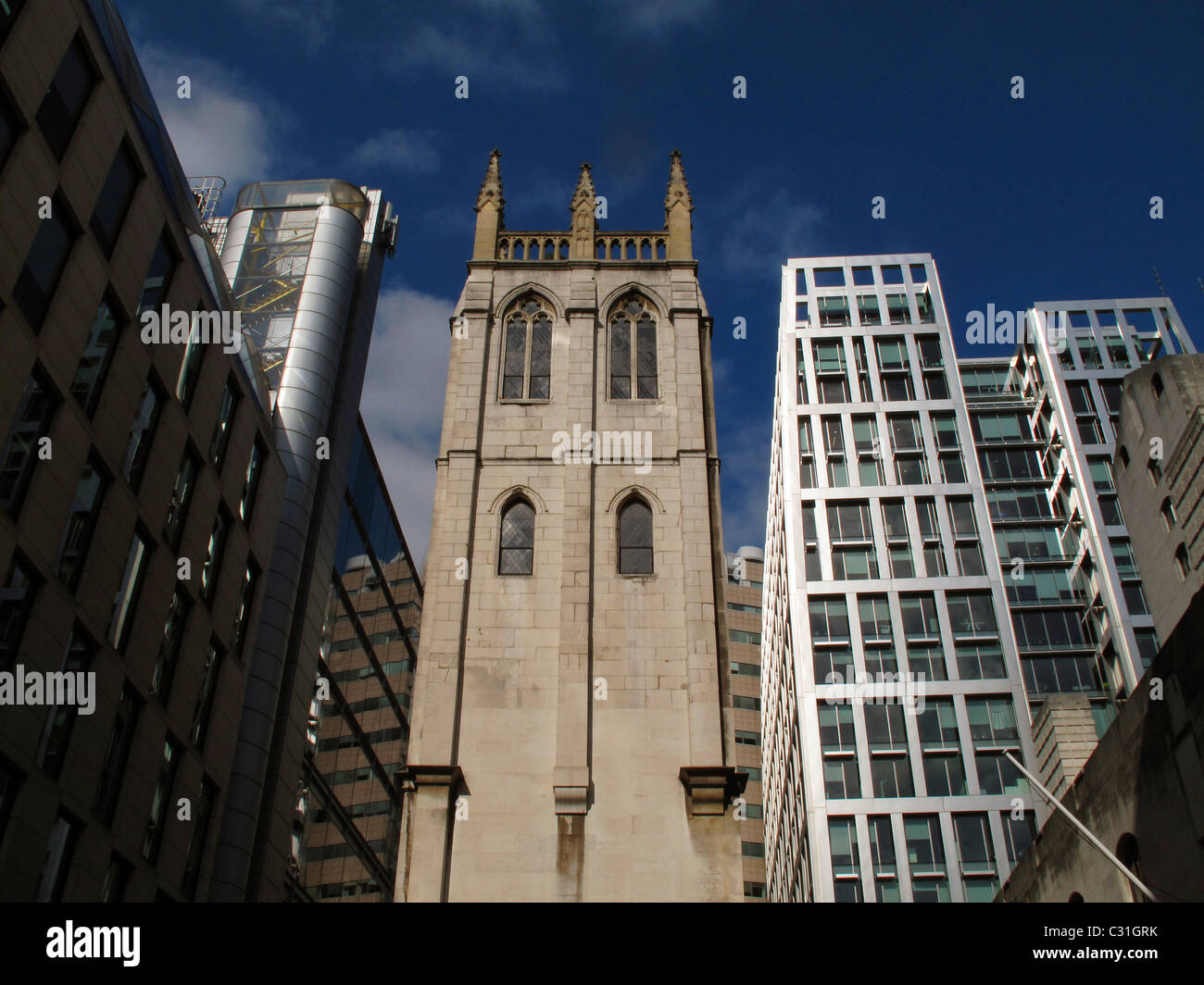 Tower of St Alban, Wood Street, London, England Stock Photo - Alamy