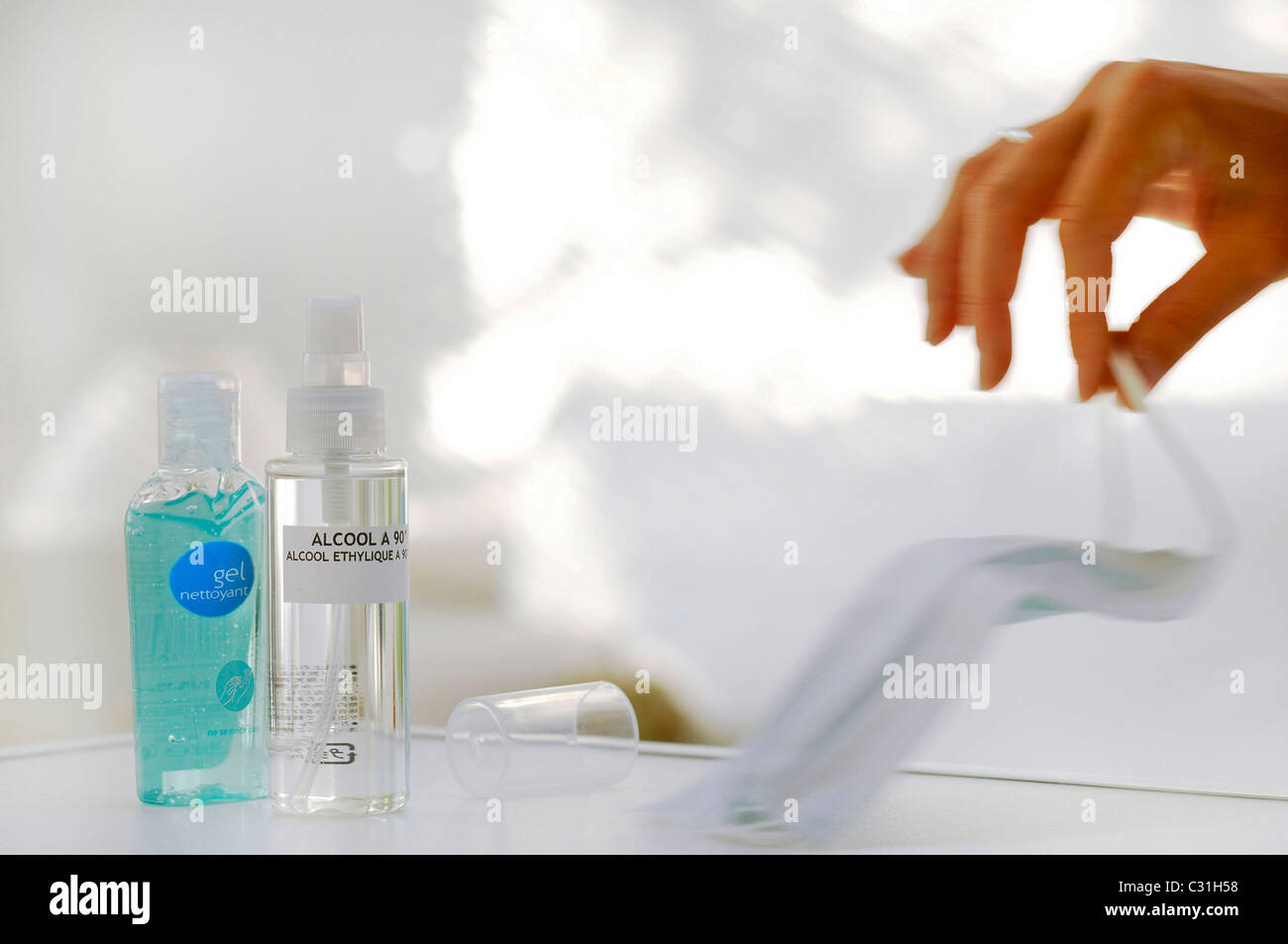 ANTISEPTIC, 90% ALCOHOL AND SURGICAL MASK, PREVENTION AND FIGHT AGAINST ...