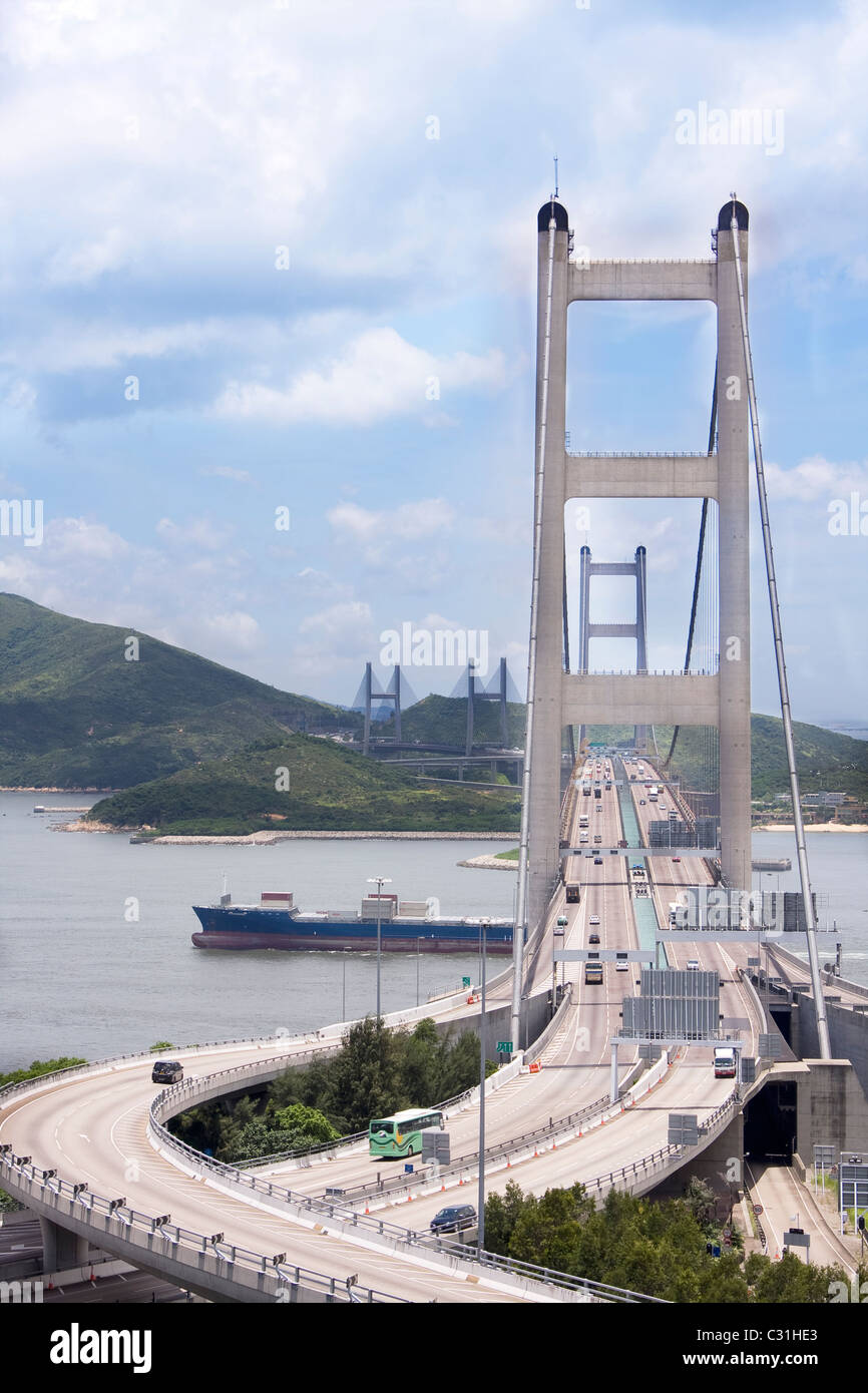 Tsing ma bridge in hong kong hi-res stock photography and images - Alamy