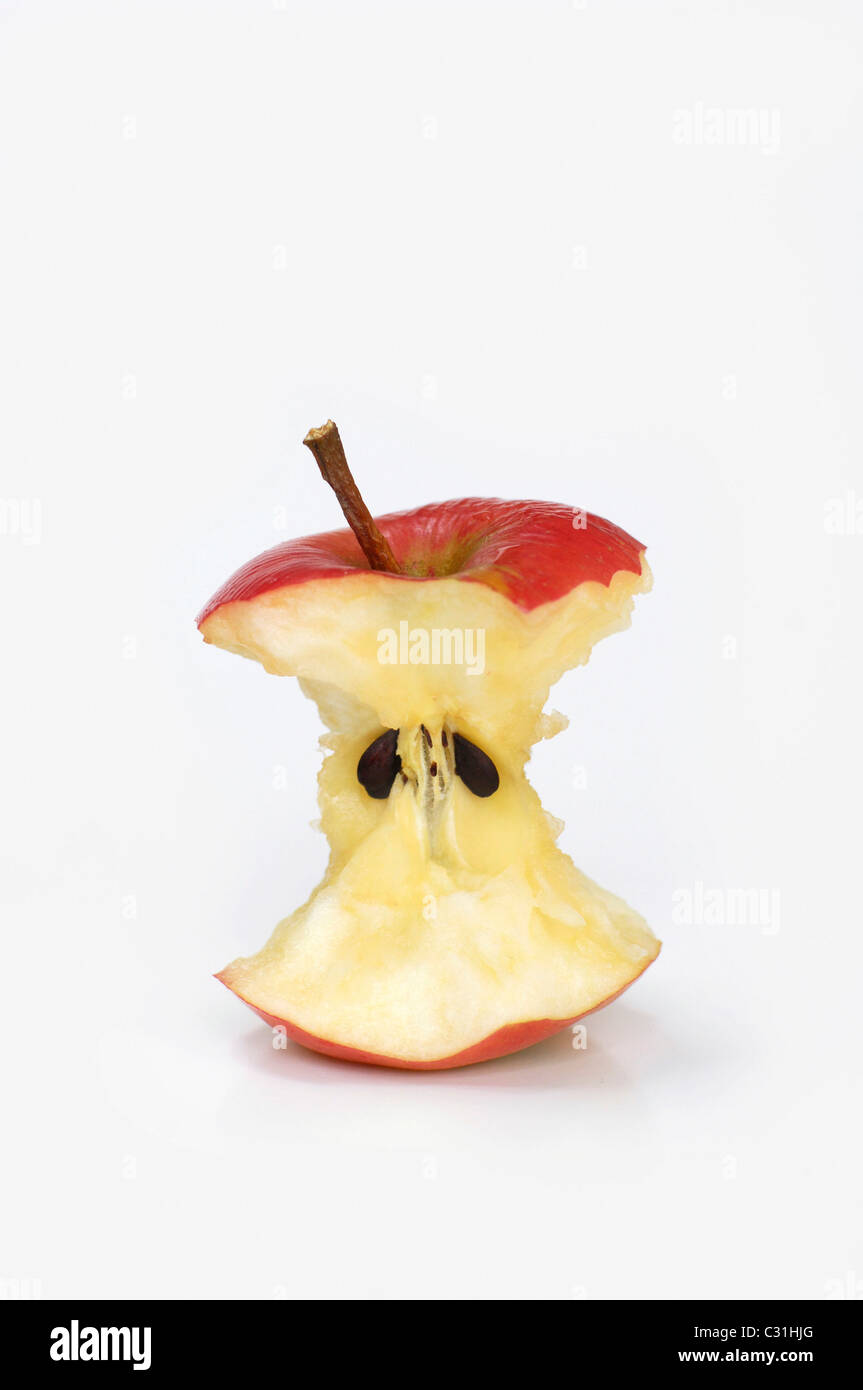 AN APPLE CORE, AUTUMN FRUIT Stock Photo - Alamy